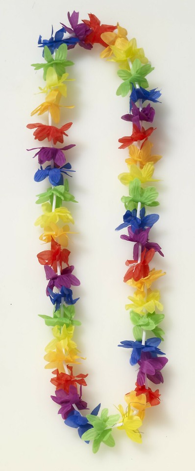 One Flower Leis Necklace fancy dress garland Hawaii Island Hula theme ...