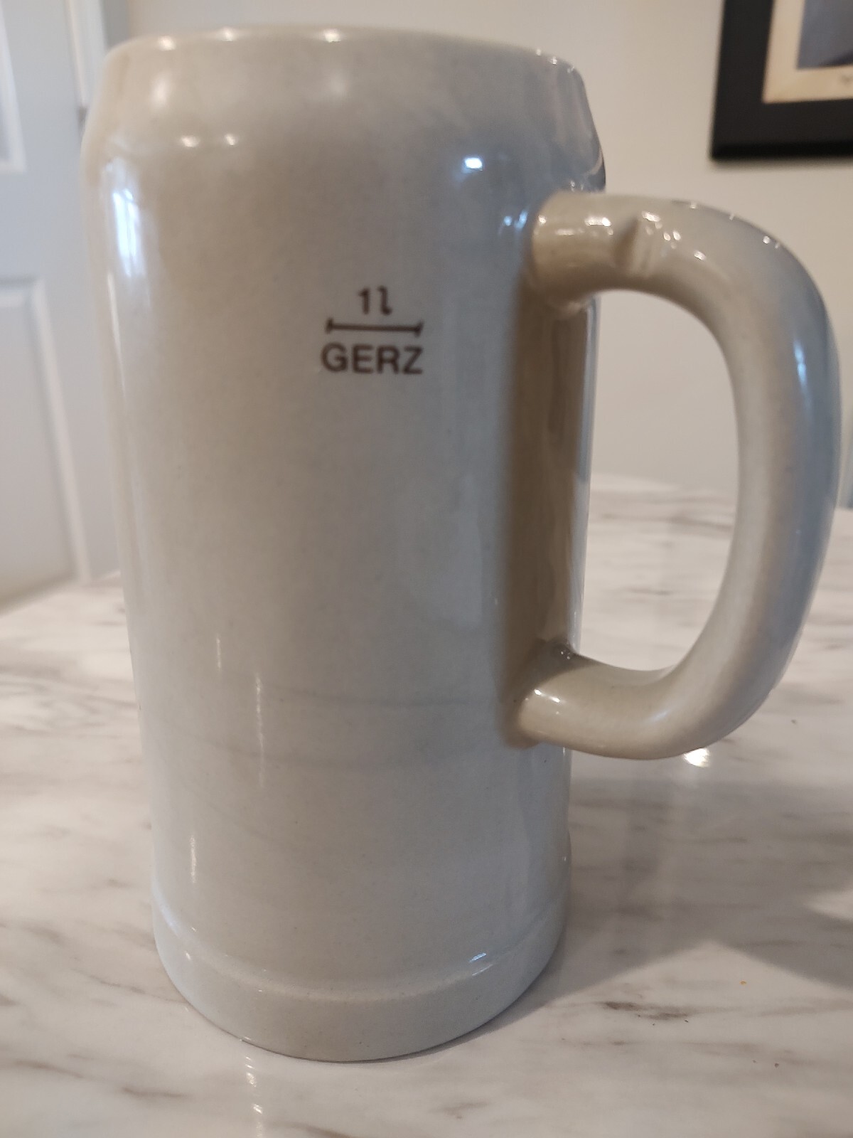 GERZ STUTTGART GERMANY BEER MUG COAT OF ARMS CERAMIC MUG MADE IN W ...