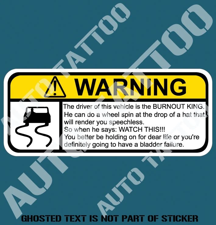 Burnout Decal