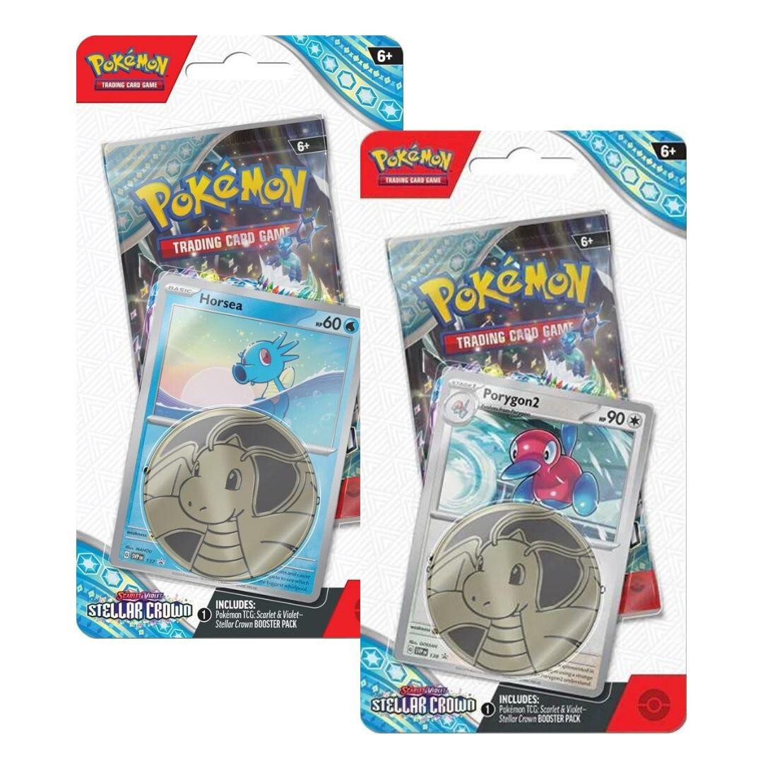 Pokemon Scarlet & Violet Stellar Crown Checklane Blister Pack (Set of 2 ...