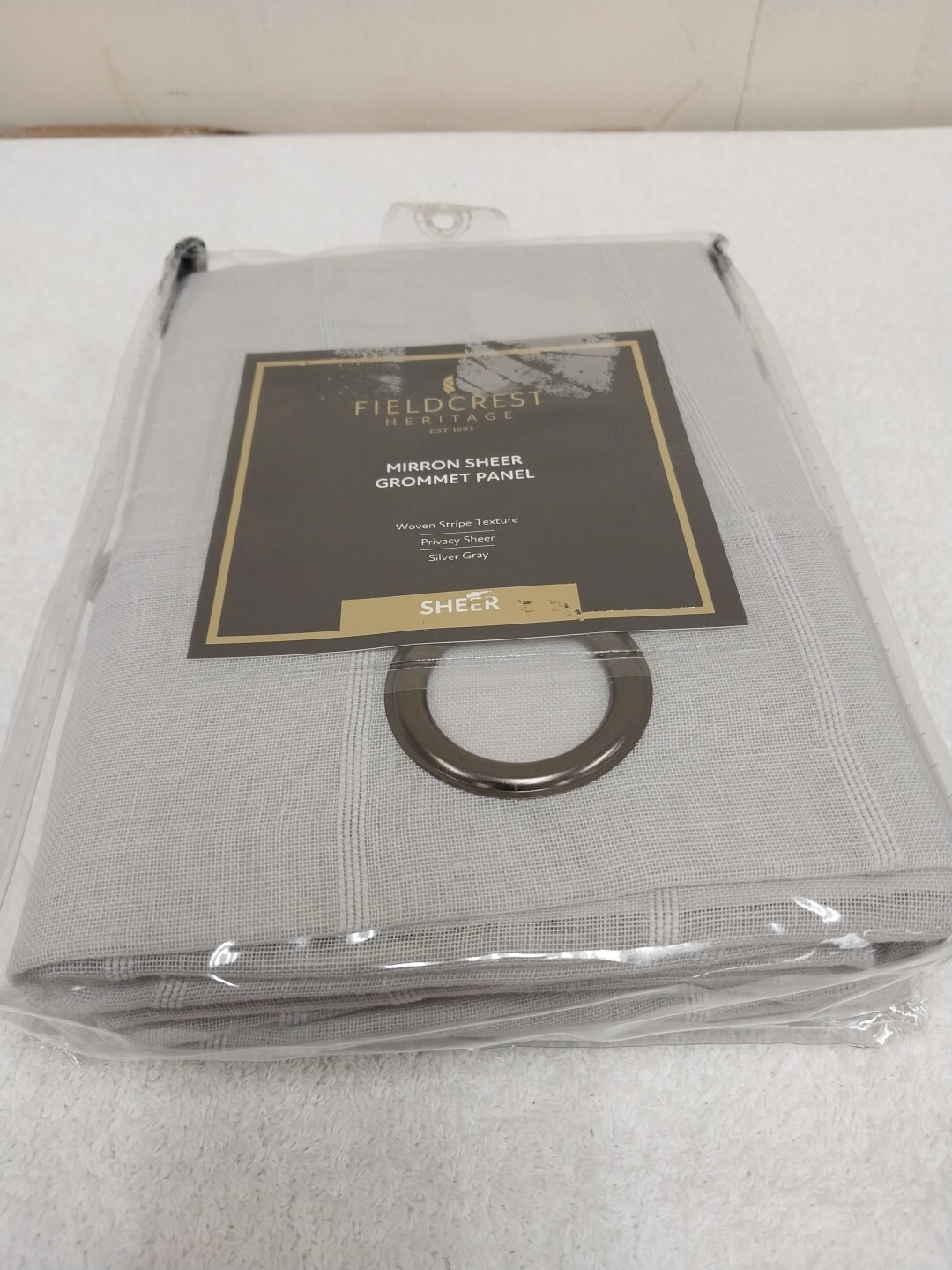 Fieldcrest Heritage Mirror Sheer Grommet Panel Curtain 50in x 96in ...