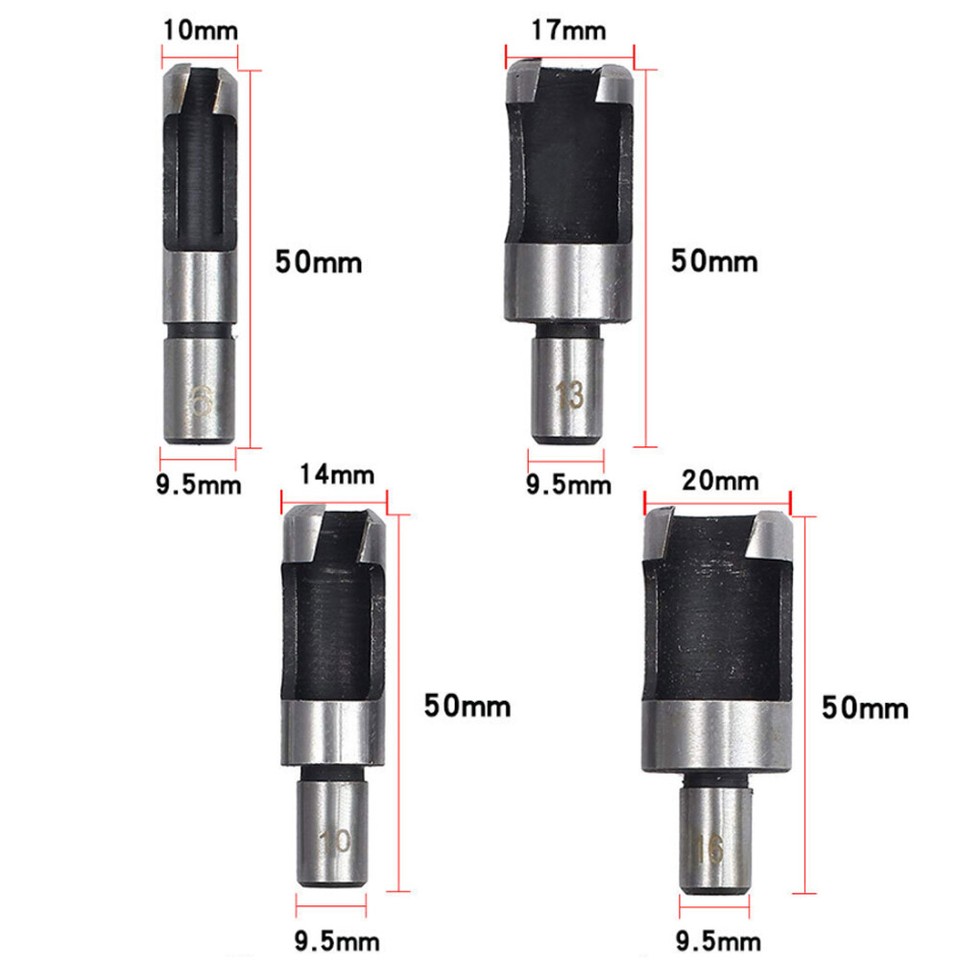 New 14pcs/Set Pack Countersink Drill Bit Wood Plug Cutter Woodworking ...