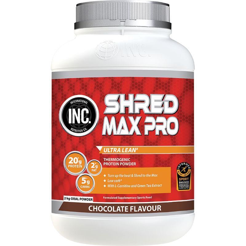 INC Shred Max Pro Chocolate Flavour 2kg | eBay Australia