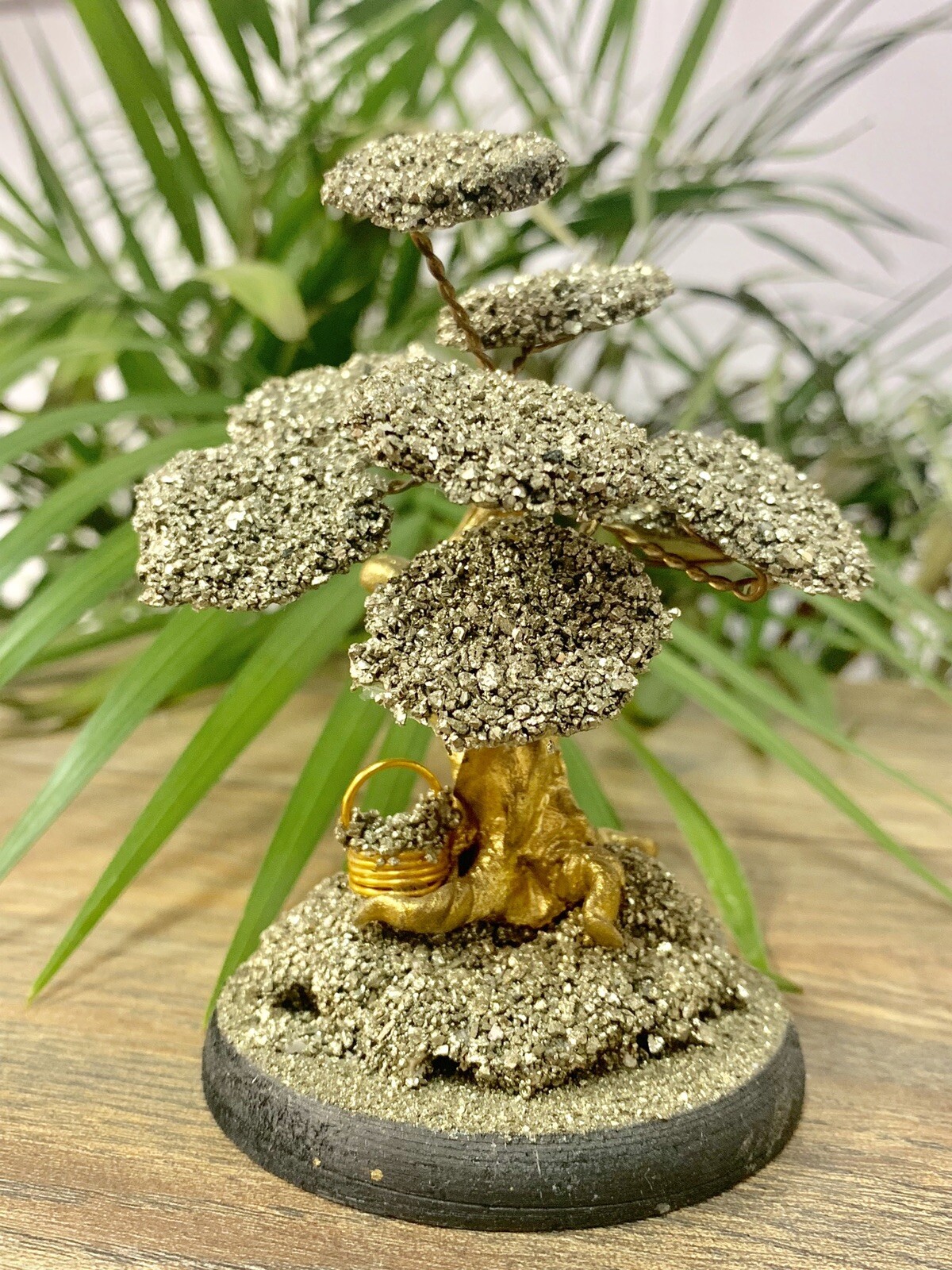 Pyrite Gem Pyrite Gemstone Tree Wire Wrap Feng Shui Tree Wealth Money ...