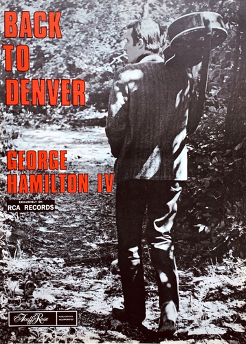 GEORGE HAMILTON IV vintage 1969 POSTER ADVERT BACK TO DENVER | eBay
