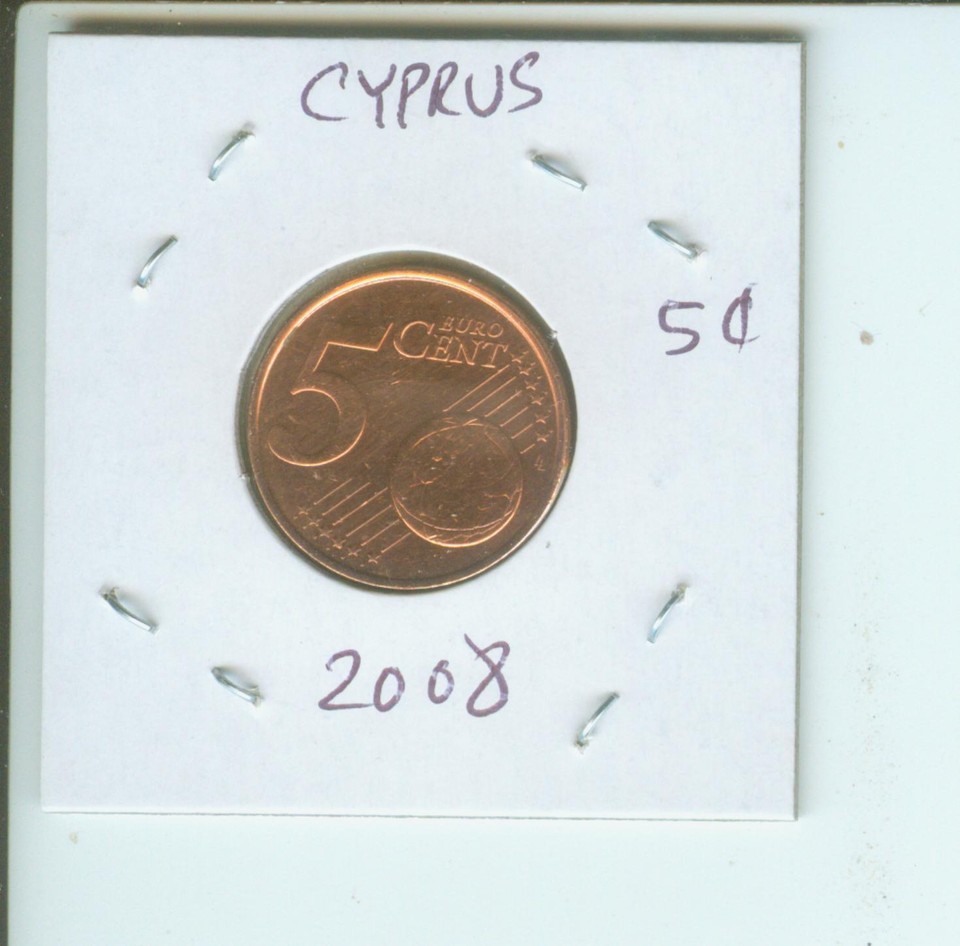 2008 CYPRUS 5€-CENTS 5-€-CENTS 5 Euro-CENTS Coin !! | eBay