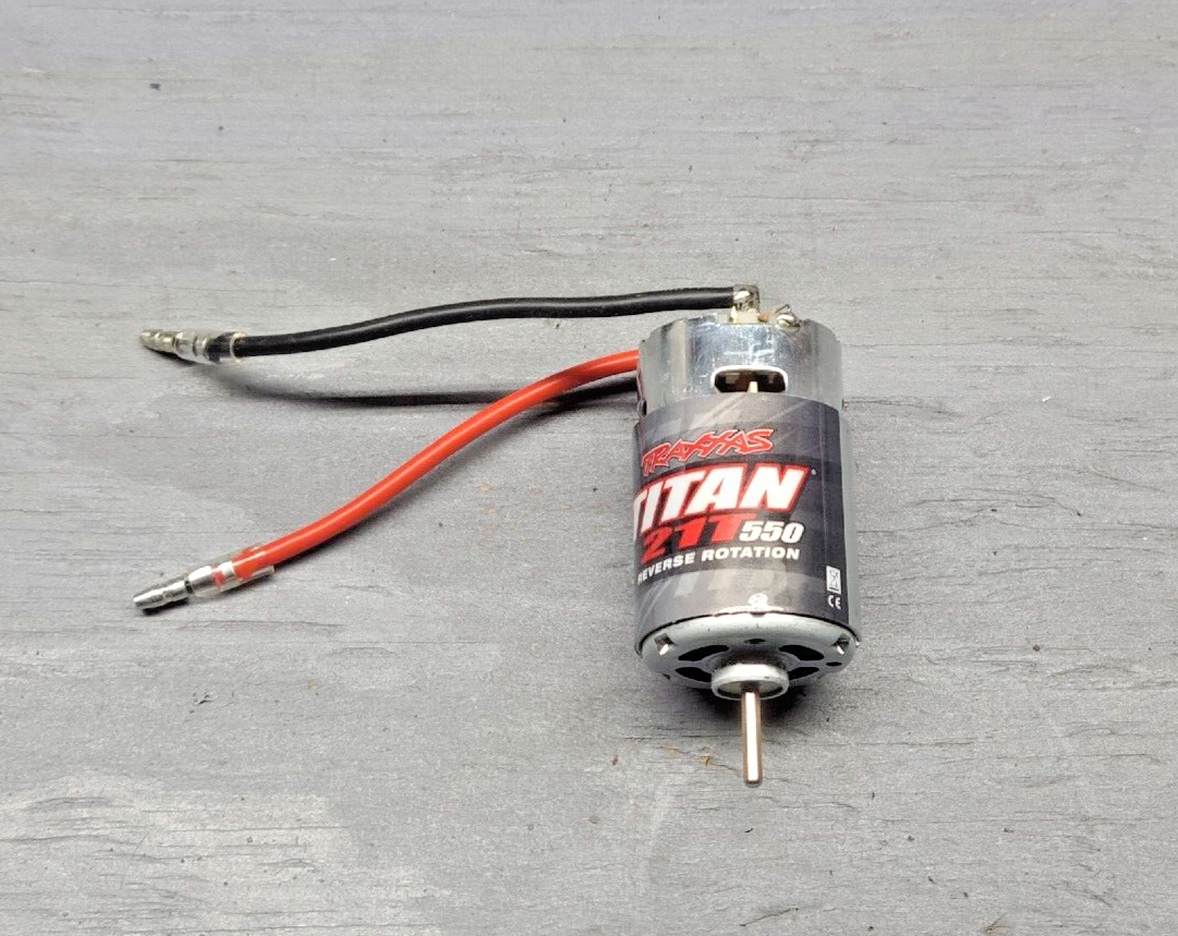 Traxxas 21t TITAN 550 Brushed Motor Reverse Rotation 21 Turn Crawler ...