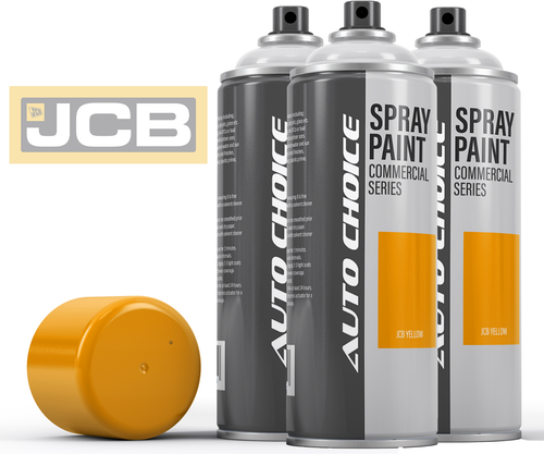 JCB YELLOW RAL 1007 Tractor Enamel Spray Paint Aerosol x3 400 ML ...