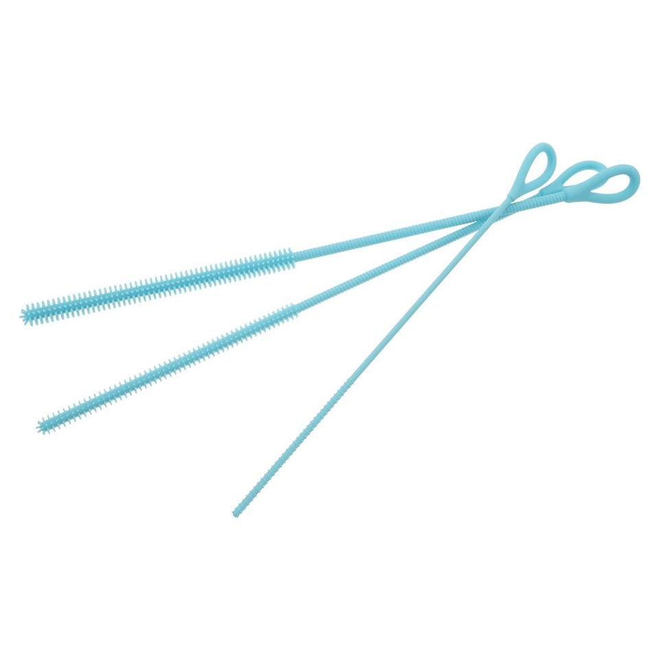 3pcs Bottle Straw Cleaner Silicone, 7.9" Long Handle Cleaning Brushes ...