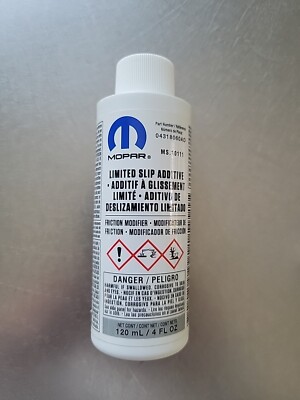 Genuine Mopar Fluid 4318060AC Limited Slip Additive - 4 oz. Bottle | eBay
