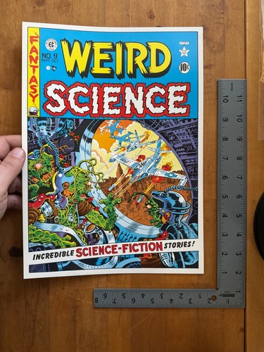 #19 Sept 1951 Fantasy Weird Science Comic Book Cover Repro for Framing ...