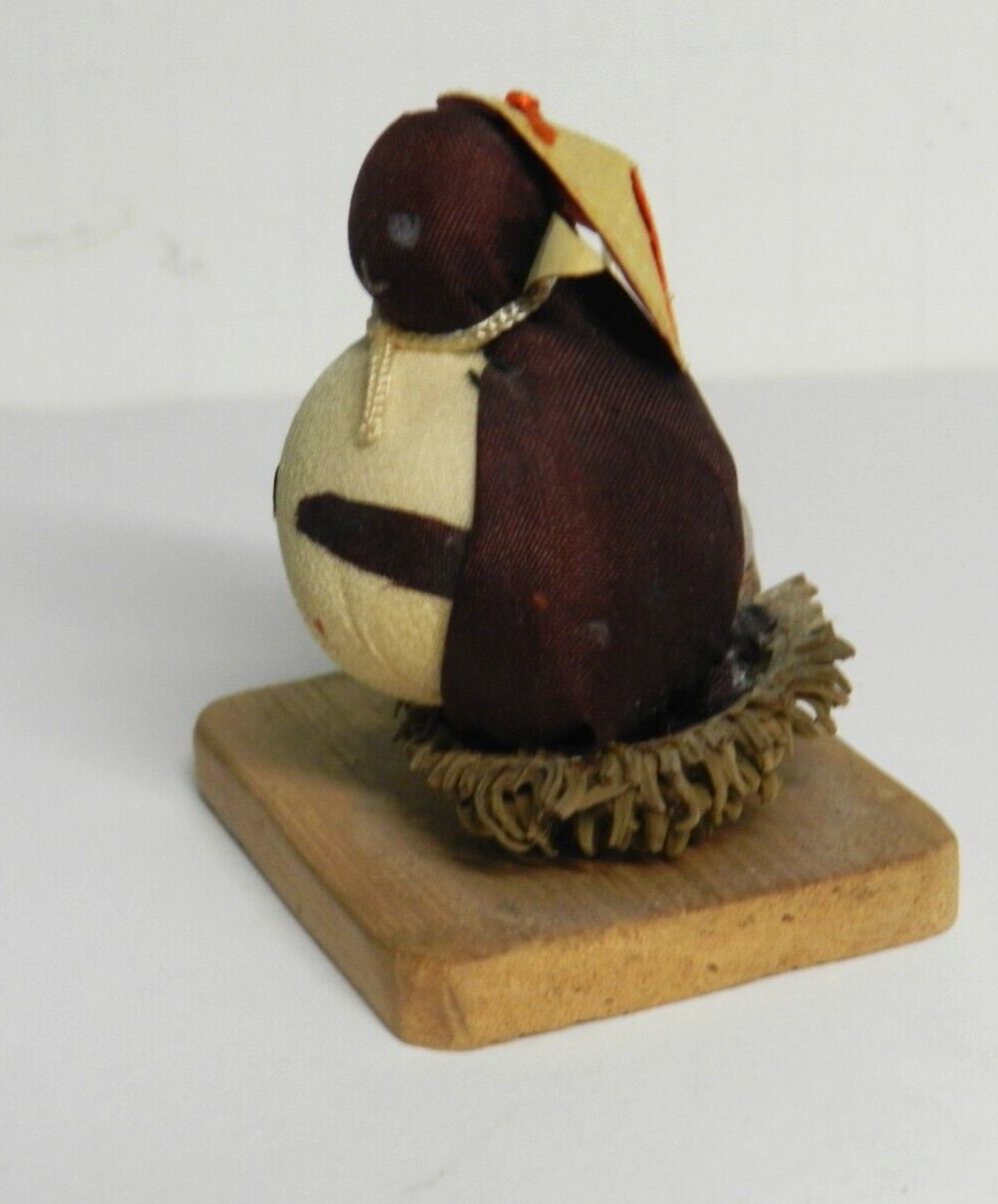 XM70 -- MINIATURE JAPANESE FOLK ART TANUKI BADGER FIGURINE 1.75 INCHES ...