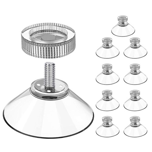 10 Pcs Suction Cup Mount Window Hooks Suckers Reusable Pads for Glass ...