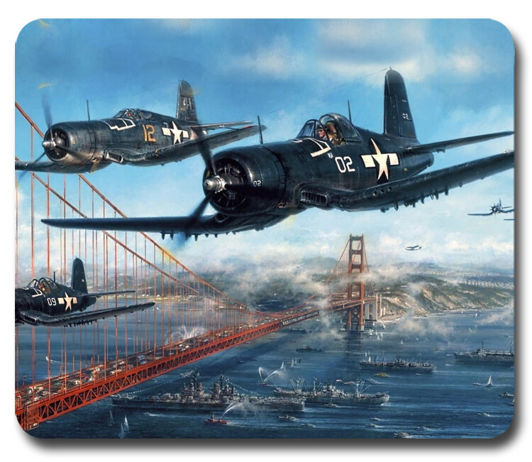 World War II WW2 Fighter Planes ~ Mouse Pad / Mousepad ~ Aviation ...