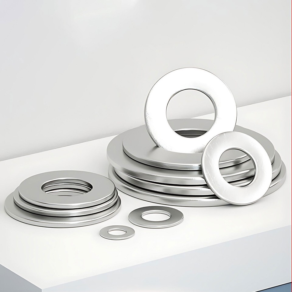 DIN 988 A2(304) Stainless Steel Shim Washers Flat Shims Thick 0.1/0.2/0 ...