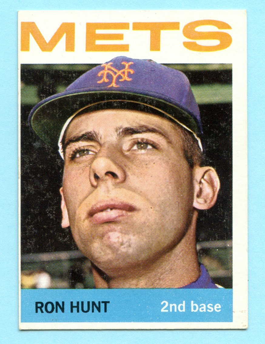 1964 Topps Baseball # 235 Ron Hunt -- Mets (VG-EX) Box #739 | eBay