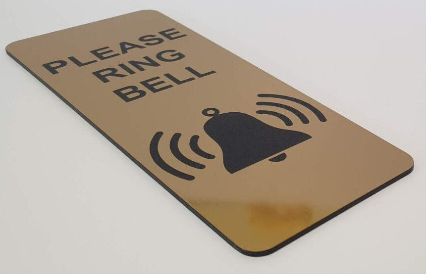Please Ring Bell Sign Plaque Door Doorbell Ding Dong Buzzer Chime | eBay