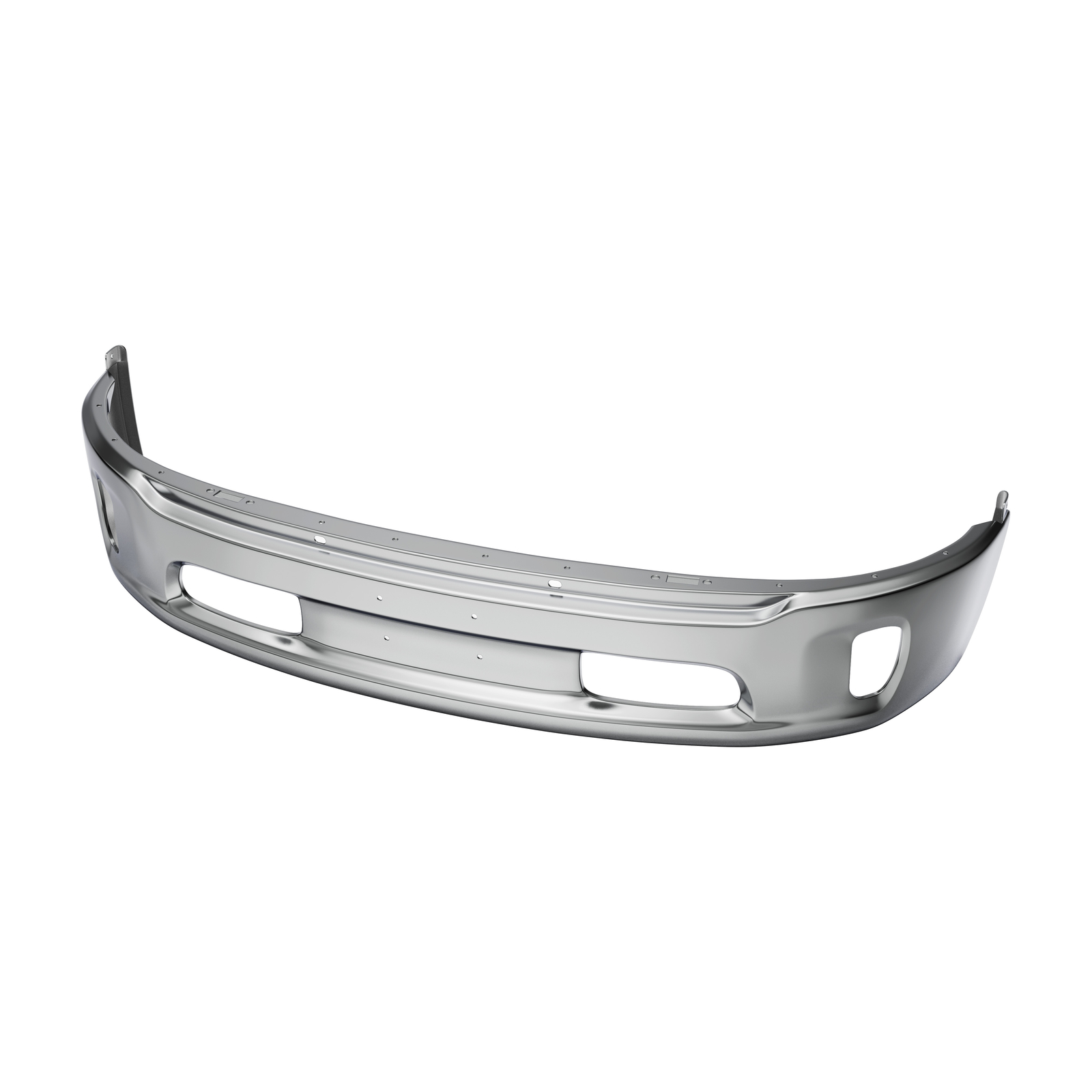 Front Chrome Steel Bumper For 2013-2018 Ram 1500 w/ Fog Light Holes ...