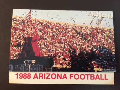 Arizona Wildcats 1988 NCAA football pocket schedule | eBay