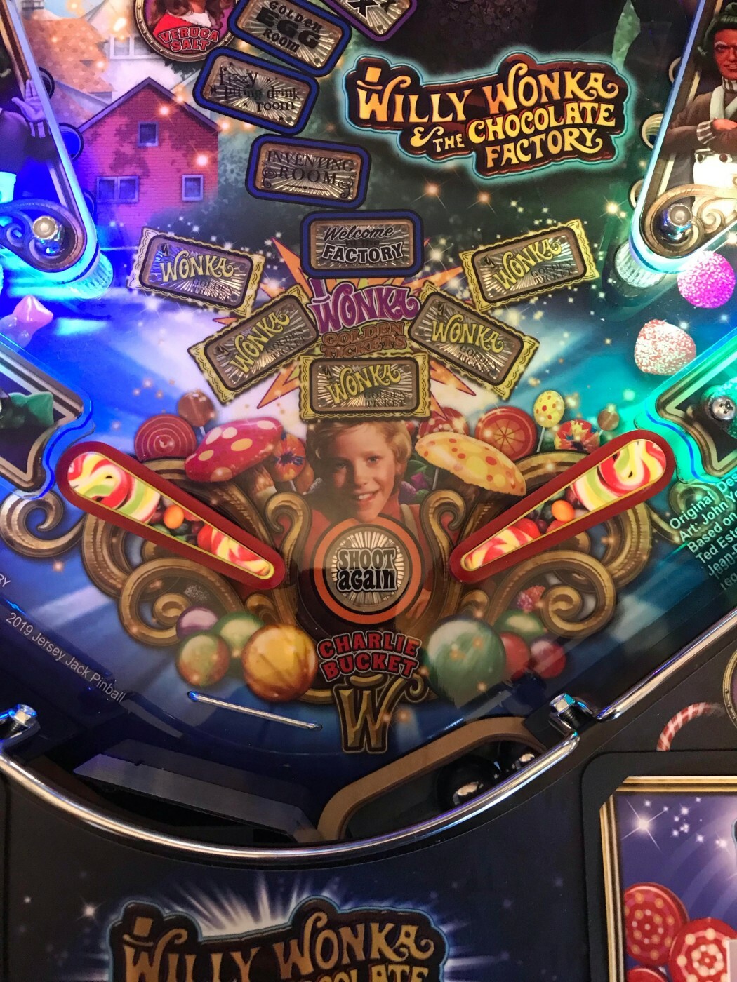 Candy Jar Flipper Bat Topper MODs for Willy Wonka pinball machine (Set ...