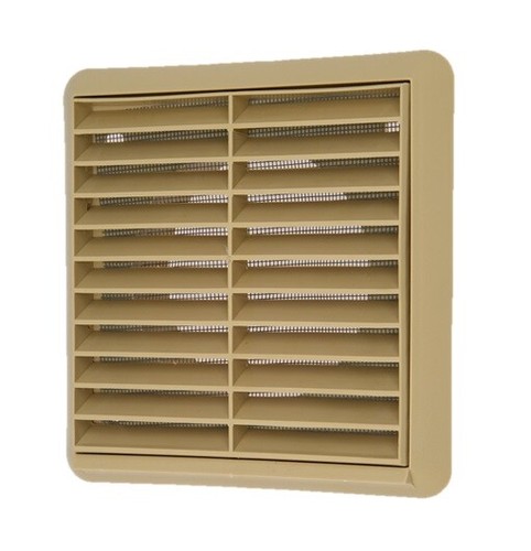 Beige Fixed Grille Extractor Fan Ducting Wall Louvered Ventilation 4 ...