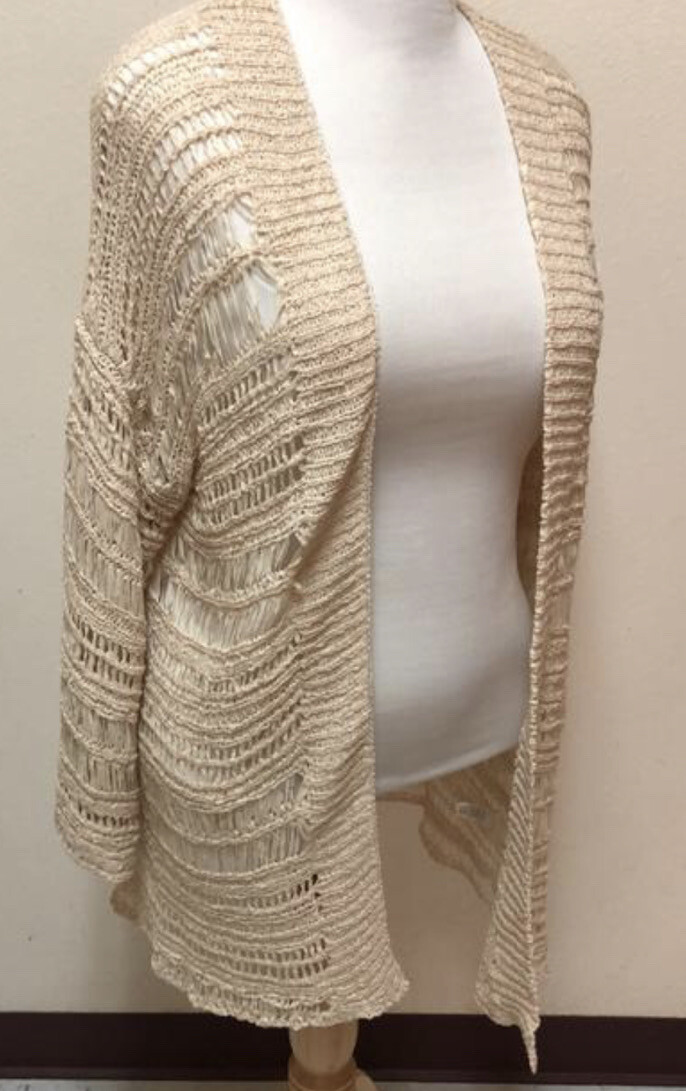 anthropologie Net Open Front Cardigan One size | eBay
