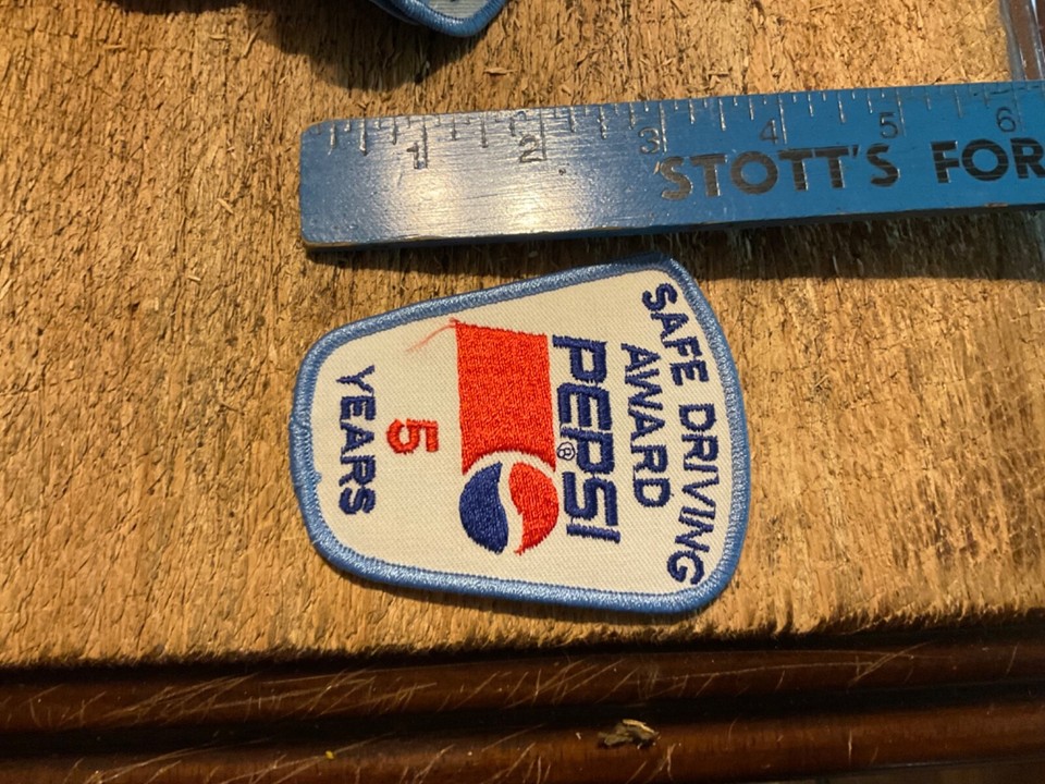1 One Pepsi Safe Driving Award 5 Years Vintage Patch | eBay