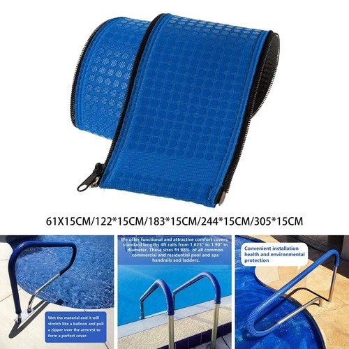 Swimming Pool Handrail Cover Zippered Comfortable Non Slip Grip Pool ...