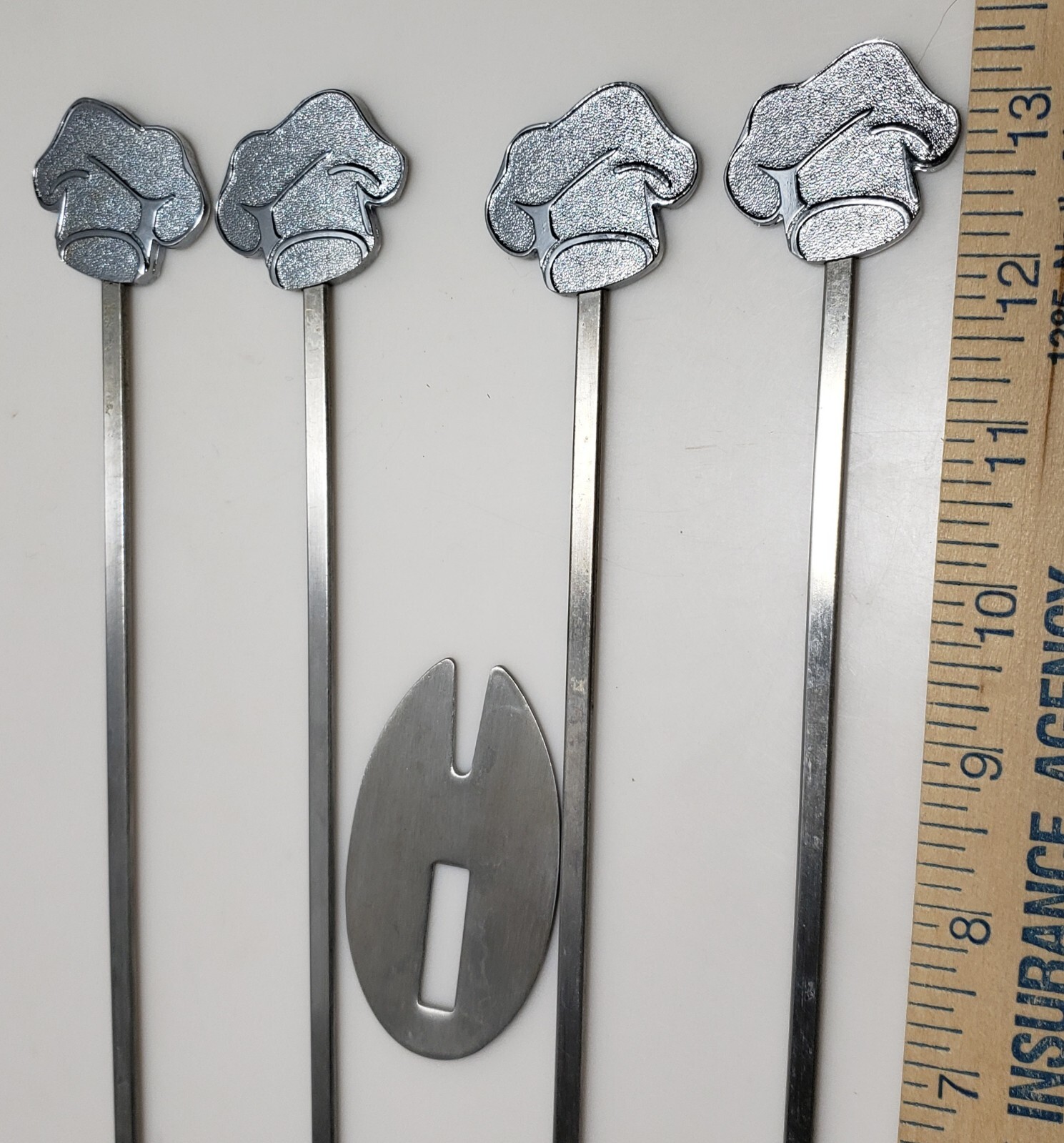 Pampered Chef Hat Barbecue Skewers Set Food Slider Kitchen Tool BBQ ...