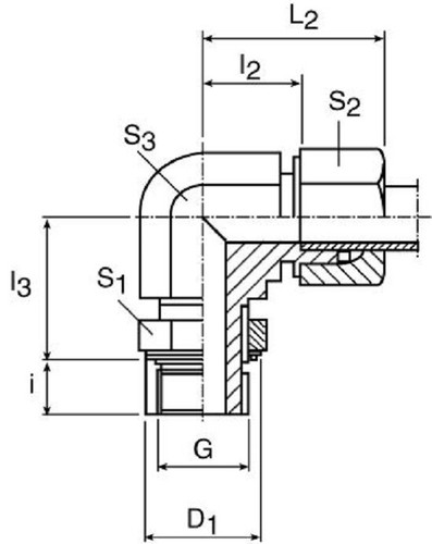Parker HYDRAULIC ADJUSTABLE LOCK NUT ELBOW 1/4″ Female, Zinc Plated ...