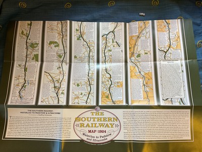 southern Railway Map poster 1924 , very large size | eBay