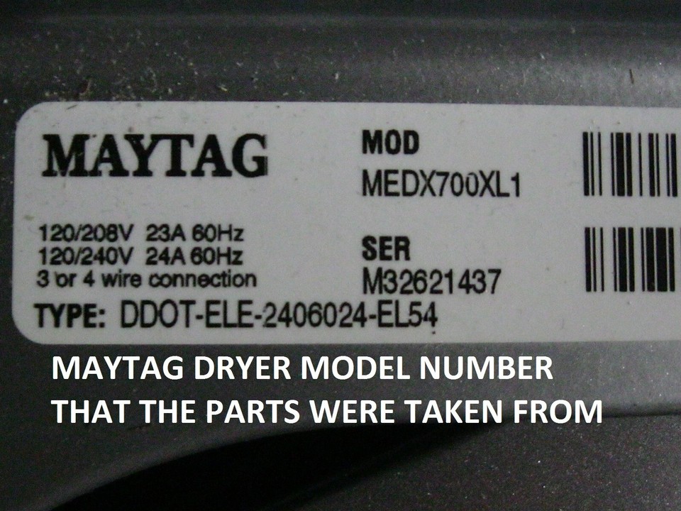 WHIRLPOOL MAYTAG BRAVOS MEDX700XL1 Dryer Control Board Panel w/Knob OEM ...