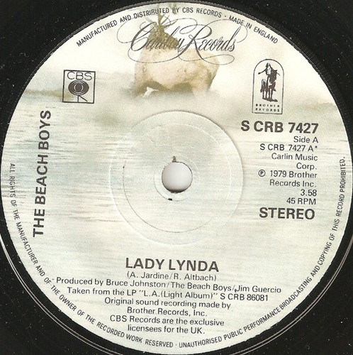 The Beach Boys - Lady Lynda (7", Single) | eBay UK