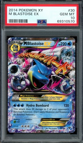 PSA 10 Mega Blastoise Holo XY Pokemon Card 2014 | eBay