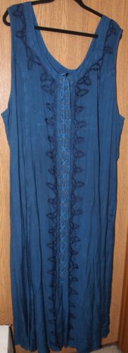 Holy Clothing - Trinity Maxi Overdress - 5X - Women's - Majolica Blue ...