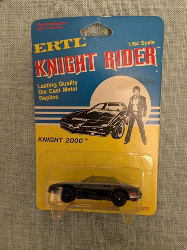 Vintage Ertl Knight Rider 1982 Knight 2000 Diecast Metal Car 1/64 - New ...