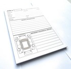 Garage Repair Job Cards A5 Time Sheet Works Pad Image 100 Workshop ...