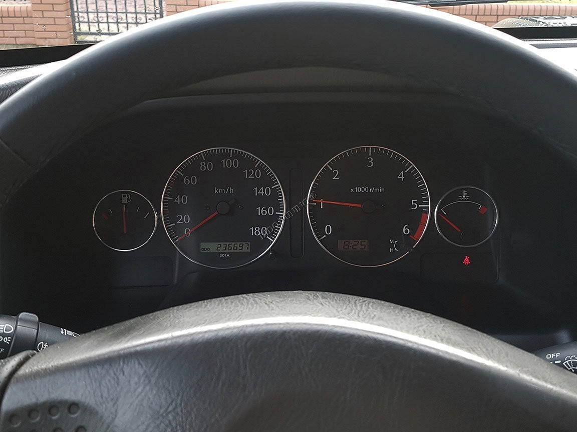 For NISSAN PATROL Y61 GR II Chrome Cluster gauge Dashboard rings speedo ...