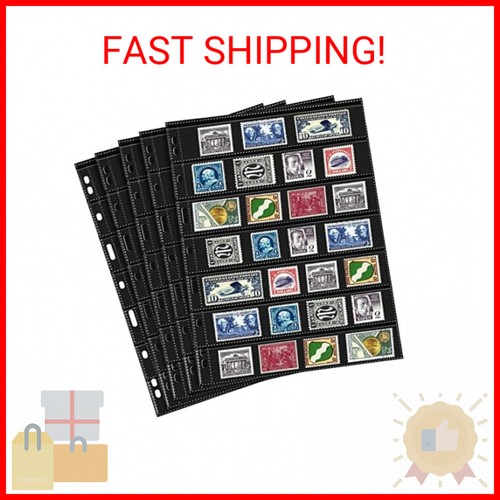 20 Sheets Stamp Pages Collector Stamp Collecting Album Binder Standard ...