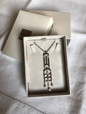 Misaki Sterling And Pearls Necklace | eBay