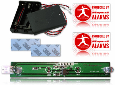 Dummy Alarm Box Response Universal Twin Flashing LED 4Yr Battery Life ...