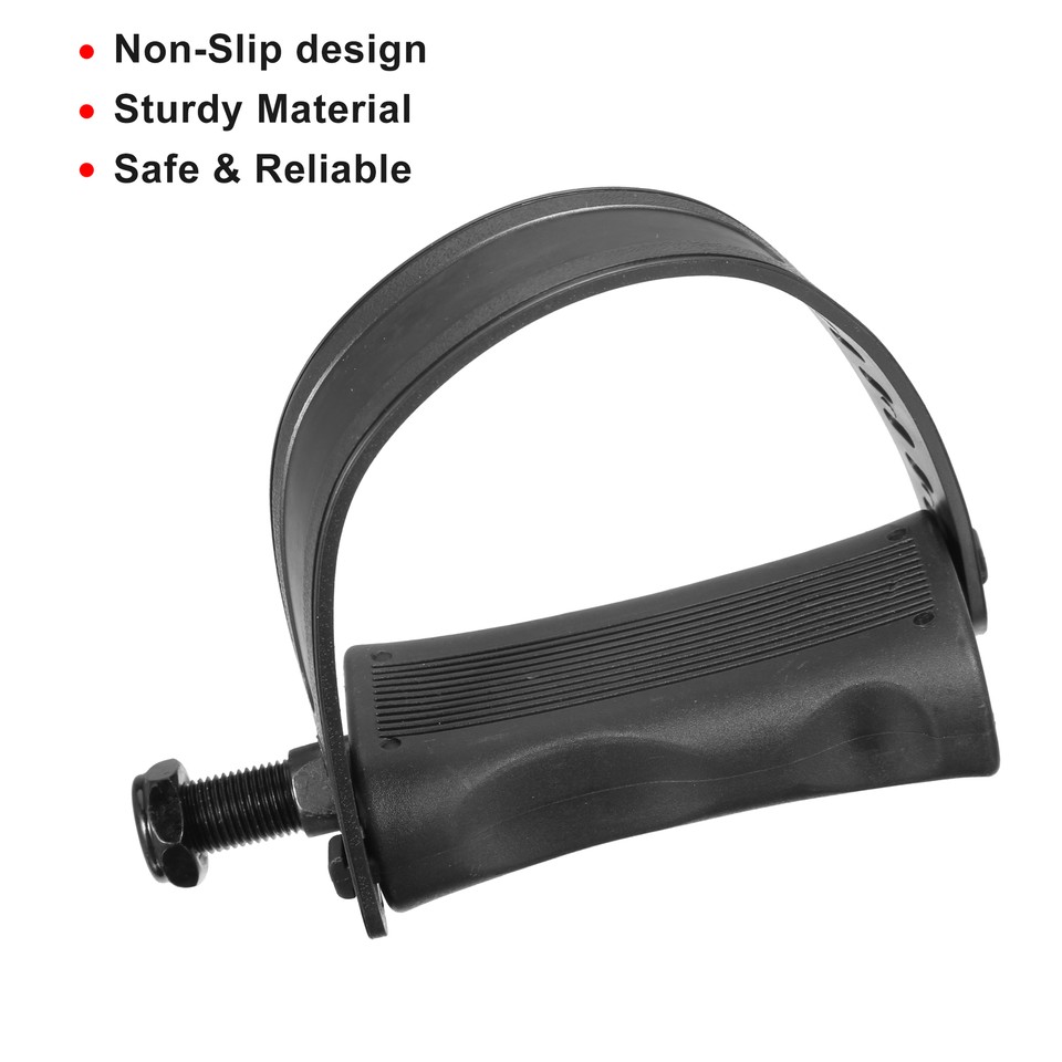 1 Pair Exercise Bike Pedals with Straps 1/2 Inch Spindle Cycling Parts ...