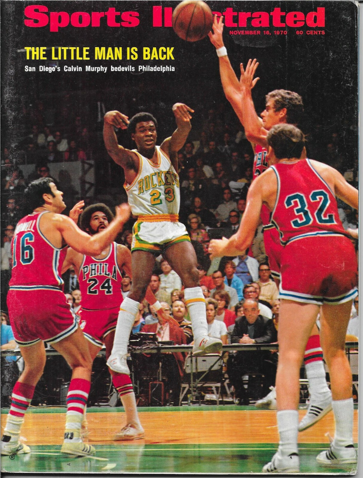 1st SAN DIEGO HOUSTON ROCKETS Sports Illustrated 1970 CALVIN MURPHY ...