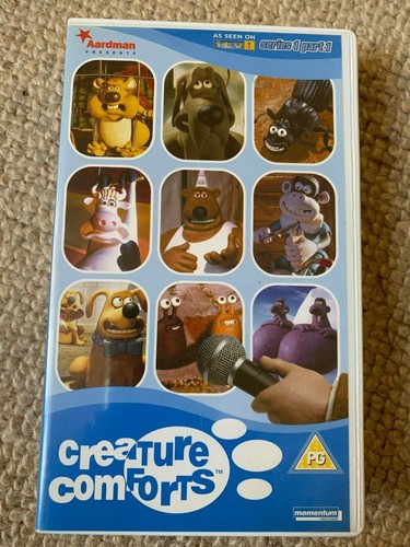 Aardman Creature Comforts S1 P1 VHS Video Tape Collectable Animated ...