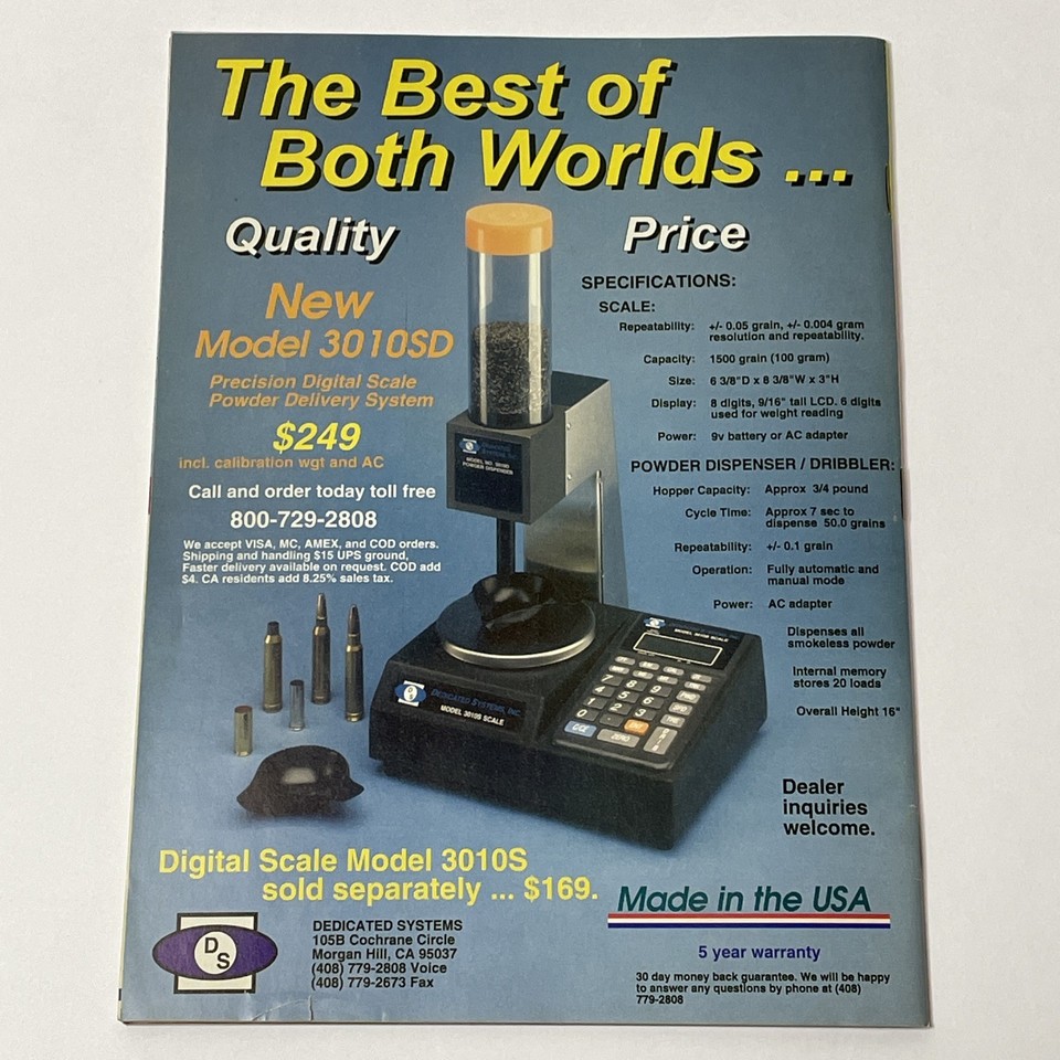 Modern Gun Magazine Vol. 1 No. 1 October 1993 First Issue Jim Shults ...