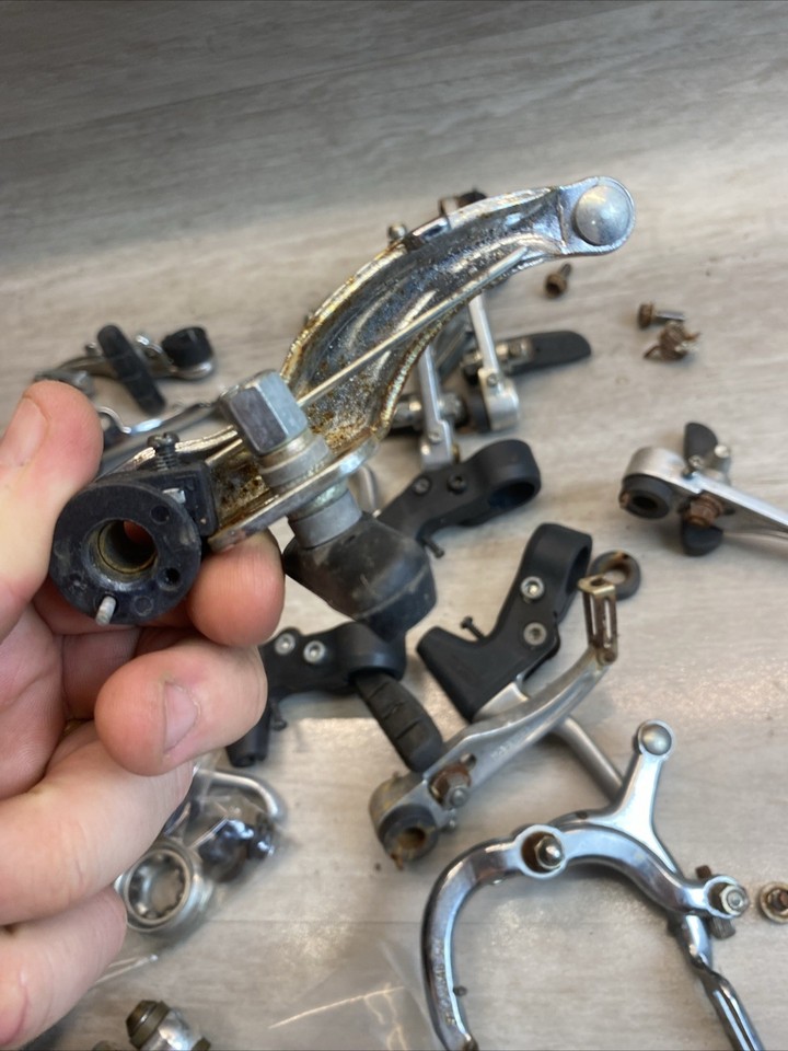 Vintage Bike Hardware Lot Brake Shifter Handle Etc. Parts! Dia-compe ...