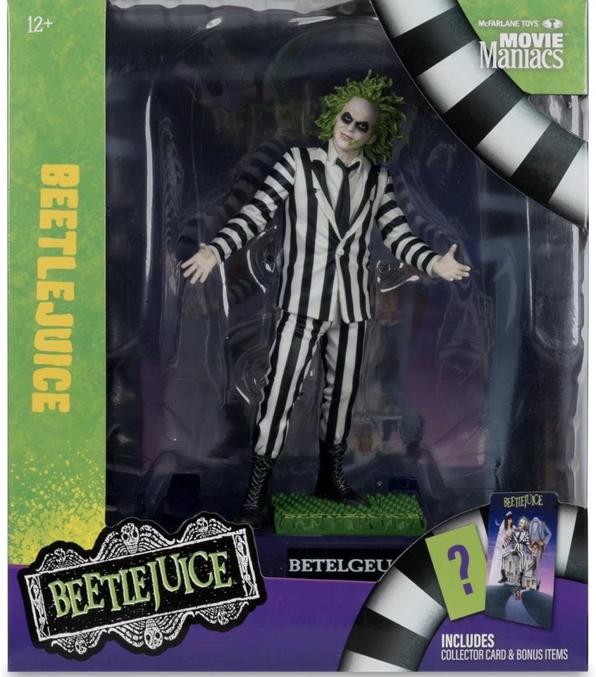 Beetlejuice 6" Figure Tim Burton McFarlane Toys Movie Maniacs New MIB ...
