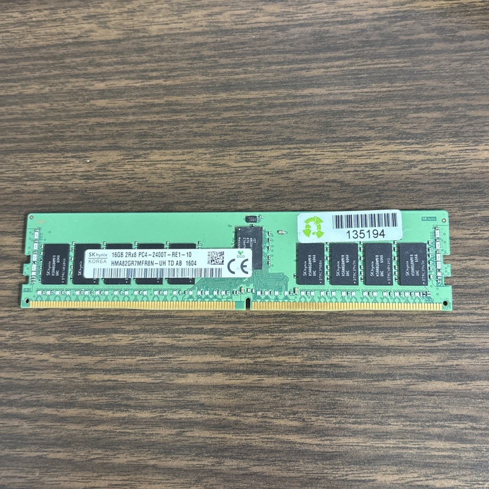 SK Hynix 16GB DDR4-2400 ECC RDIMM Server RAM PC4-2400T 2Rx8 | eBay