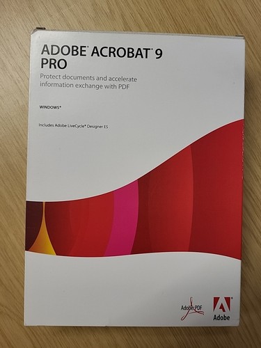 Adobe Acrobat 9 Pro Professional for Windows Upgrade Version | eBay UK