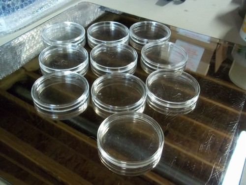 5 OZ SILVER ROUND COIN HOLDER CAPSULE STORAGE CASES TOTAL OF 10 EMPTY ...